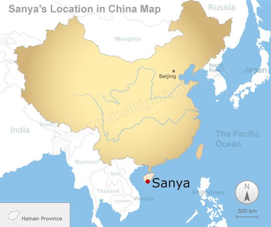 Where Is Sanya In China Map - United States Map