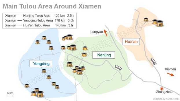 xiamen maps, Map of Xiamen and Nearby Cities