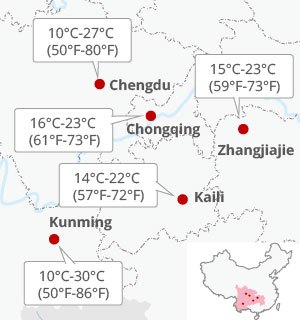 China Weather April, Chinese Temperature in April