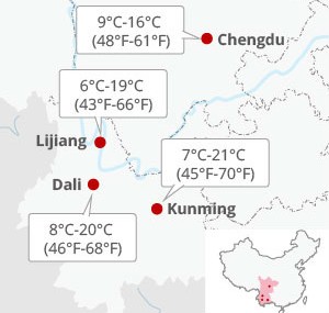 China Weather in March, Average Temperature in Major Chinese Cities