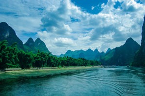 The Yulong River in Yangshuo, Bamboo Rafting Experience