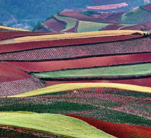 Dongchuan Red Land near Kunming, China’s Largest Red Land