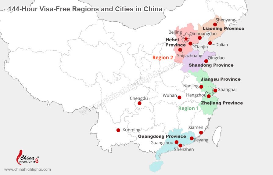 China's 144-hour Visa-Free Transit Policy: Beijing included!