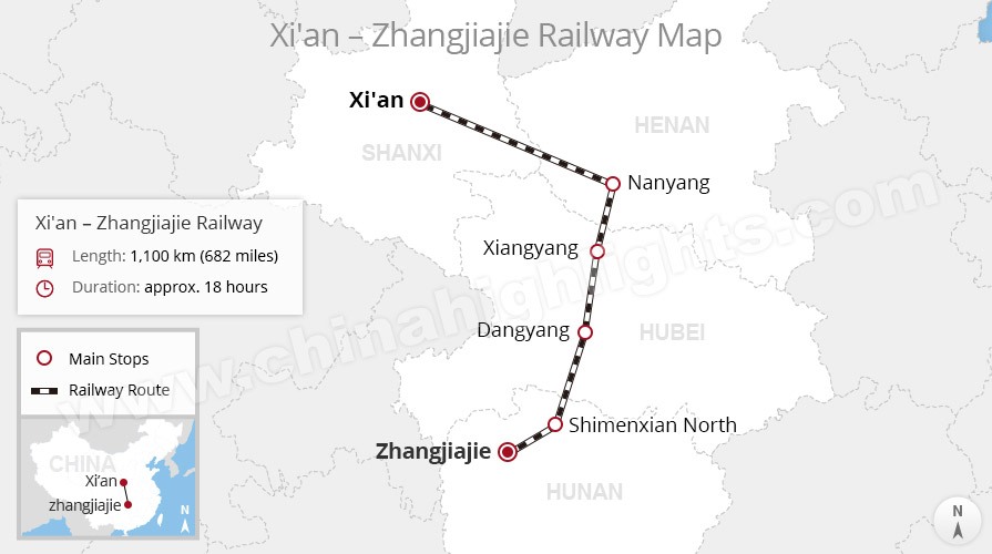 Xi'an- Zhangjiajie Train, China Train Booking & Delivery