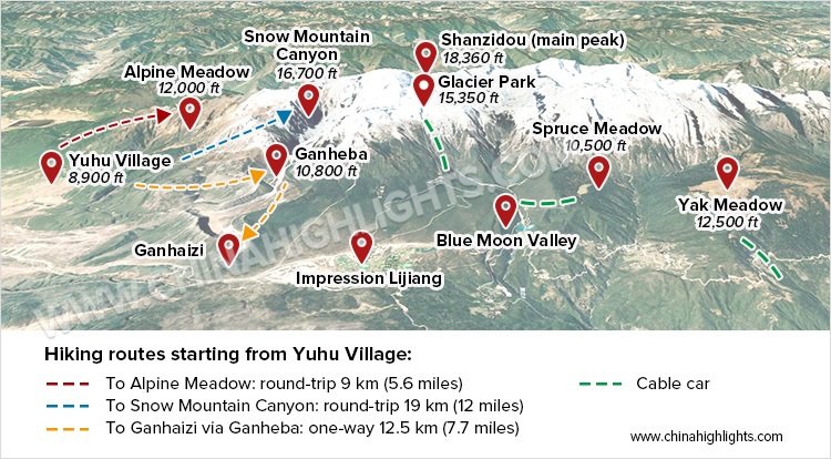 1-Day Jade Dragon Snow Mountain Hiking Tour