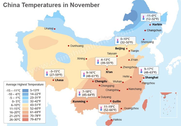 China Weather in November: Average Temperature, Place to Visit and Tips