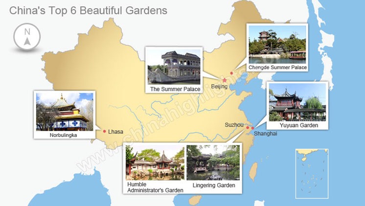 China's Top 6 Beautiful Gardens, China's most exquisite gardens