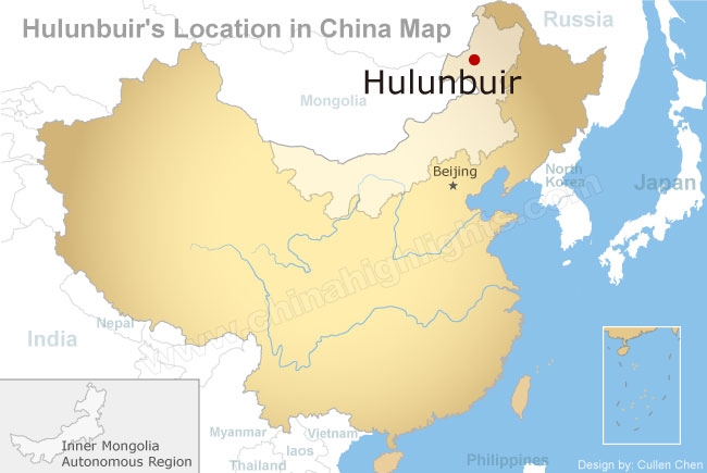 Hulunbuir Maps, Maps of Hulunbuir Tourist Attractions