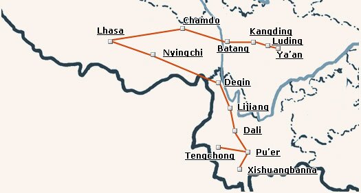 Chinese Ancinet Tea-Horse Road: Top Two Routes