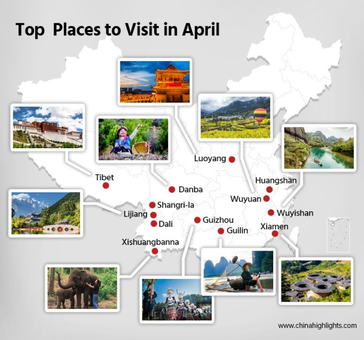 The Top 9 Places to Visit in April China: Spring Breaks