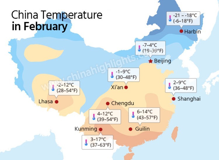 China Weather in February 2024: Places to Go, Costs, and Crowds