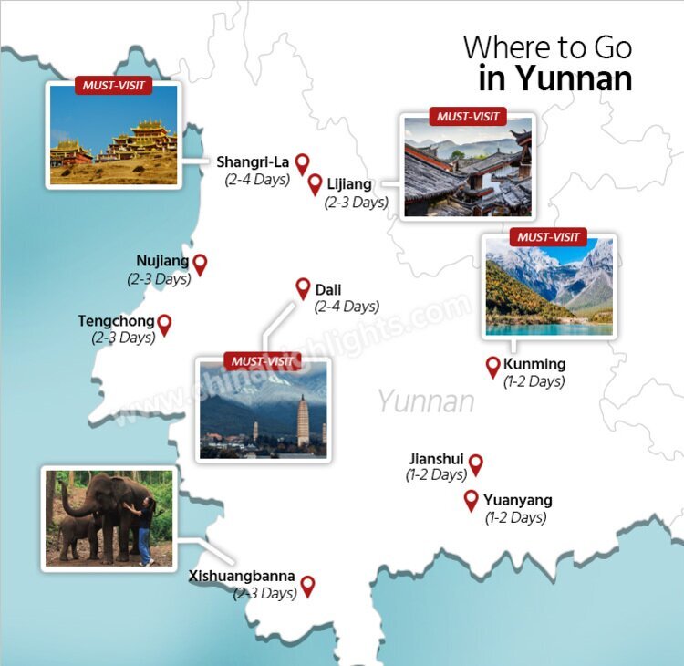 Yunnan Itineraries: 5, 6, 7, 8, 9, and 10+ Days