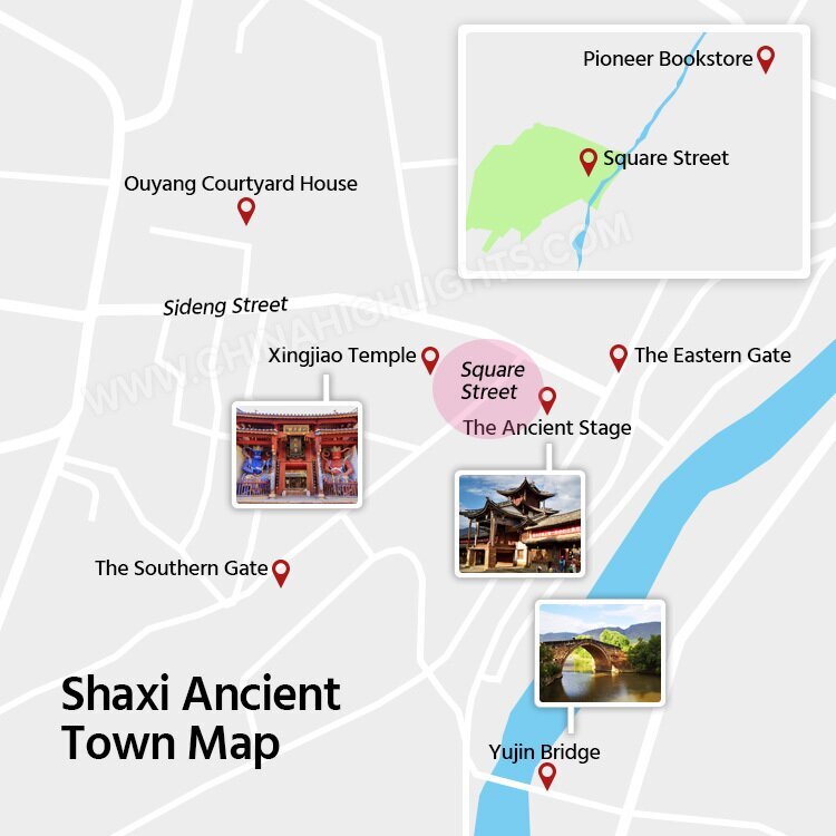 Shaxi Ancient Town: What to See and How to Get, Map